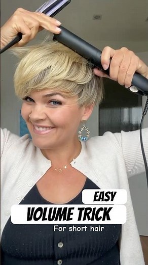 How to Add Volume to Short Hair 🙌 Easy Styling Hack #hairstyle #salirasa