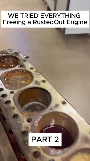 WE TRIED EVERYTHING Freeing a RustedOut Engine | Remove Rust In Engine Parts