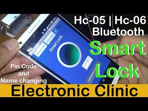 How to make Bluetooth Smart Lock using Arduino, Android Cell phone, hc05 | hc06 bluetooth module