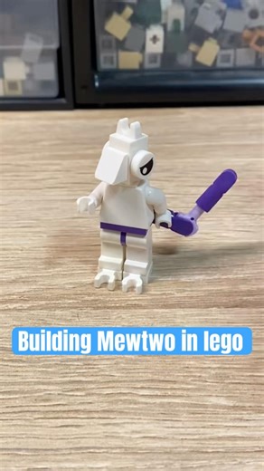 Building Mewtwo in lego #mewtwo #pokemon #fyp #legomoc #legominifigures