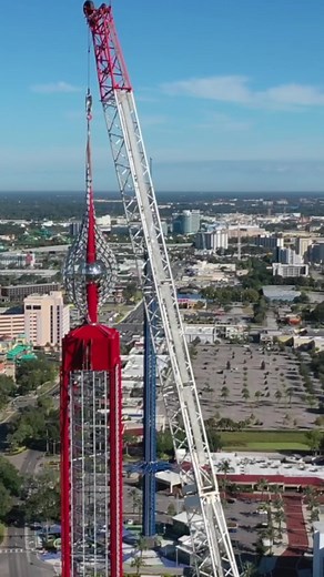 World record drop ride tops off in #orlando #scarystories #thrillride