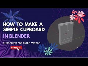 How to make a simple cupboard in blender.