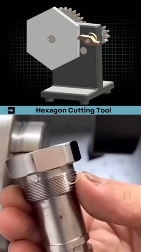 Cad Design on Instagram: "Hexagon - Cutting Tool"