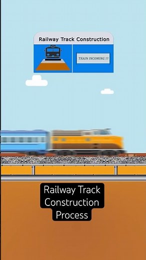 Railway Track Construction Simple Animation
