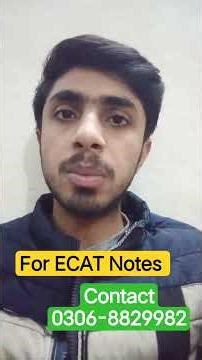 Notes for ECAT Preparation | Ecat best preparation Notes #ecat #preparation #notes