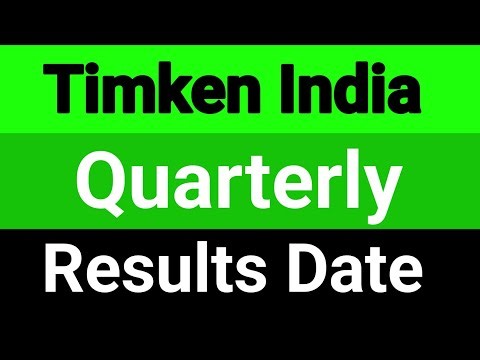 Timken India share quarterly results date