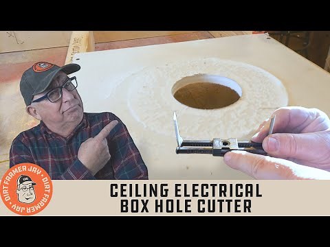 Ceiling Electrical Box Hole Cutter