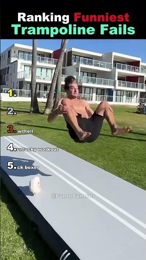 Ranking Funniest Trampoline Fails