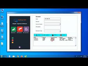 Simple Expenses Software | Monthly Income /Expenses Software