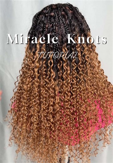 Miracle knots braids tutorial💕Reusable feather loop crochet hair,no sew in anymore!#lwigs #crochethair #tutorials #fyp #tiktokshopjumpstartsale