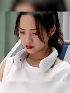 MOCARE Portable Neck Fan, USB Personal Bladelss Fans Rechargeable Cooling Hands Free Lightweight For Outdoor Sports Travel Office Camping (Pink)