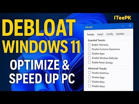 Debloat Windows with Chris Titus WinUtil Tool | Chris TitusTechUtility Github
