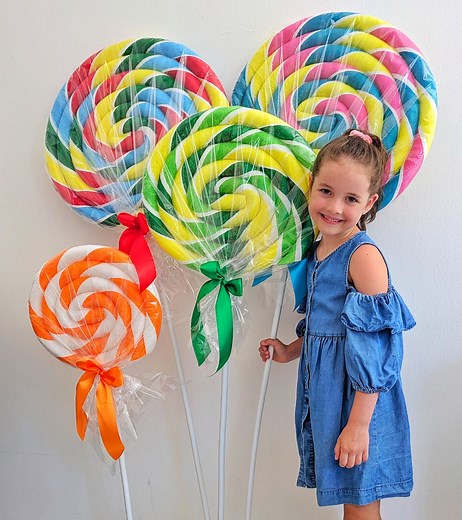 Giant Lollipop Decor - Candy Land Prop / Candyland Decorations / Giant Lollipop Prop / Fake Sweets / Outdoor Decoration / Candy Decorations - Etsy