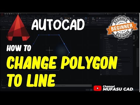 AutoCAD How To Change Polygon To Line