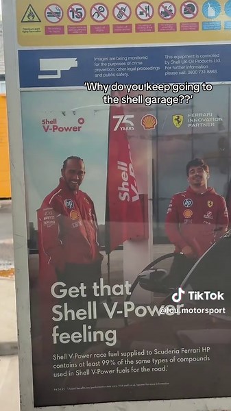 F1 Stars at the Shell Garage: Hamilton & Leclerc