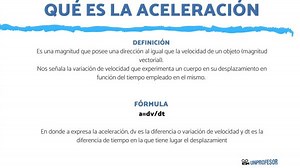 Qué es la ACELERACIÓN de un cuerpo y su fórmula - [con VÍDEO!]