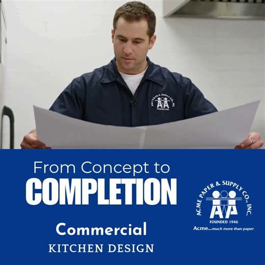 From concept to completion, Acme Paper provides full-service commercial kitchen design, layout consultation, equipment sourcing, and project coordination. Let us tell you more about our successful projects! #KitchenDesign #FoodserviceEquipment | Acme Paper & Supply Co. Inc