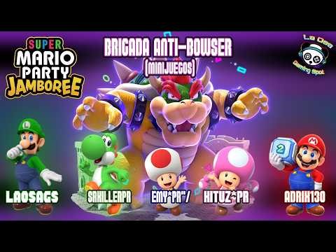 Super Mario Party Jamboree | Brigada Anti Bowser - Minijuegos (con voz)