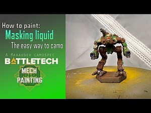 The fastest and easiest way to paint camo // Battletech miniature painting