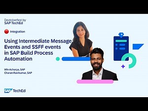 🔴 Using Intermediate Message Events and Success Factors Events in SAP Build Process Automation