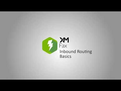 XM Fax | Inbound Routing Basics