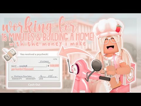 Building A BLOXBURG HOUSE With The MONEY I Make in 15 MINUTES! 💸 | seqshell