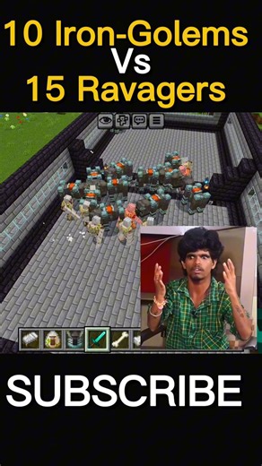 10 Iron Golems vs 15 Ravagers – Extreme Minecraft Mob Battle #technogamerz
