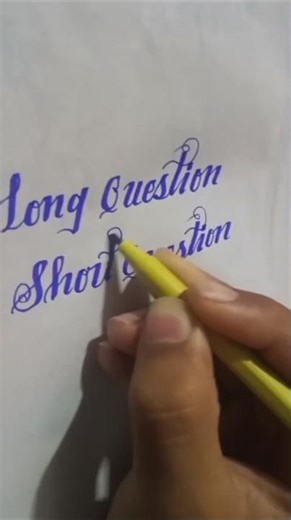 how to write long and short question on cut marker
