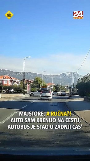 Majstore, a ručna?! 'Auto sam krenuo na cestu. Bus je stao u zadnji čas' #24sata | 24sata