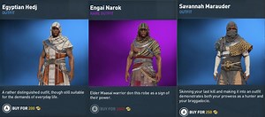 Assassin's Creed Origins All Outfits / Armor