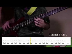 Red Hot Chili Peppers - Goodbye Angels (Bass Tab) (Play Along Tabs In Video)