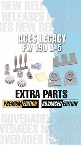 ❓ Did you know the new AMMO-exclusive Aces Legacy sets feature highly detailed additional parts?⁠ 🎥 Watch the reel and discover the resin propeller, wheels, masking sheets, and pre-coloured photoetched parts now!⁠ ❗ Don’t miss out on these LIMITED-EDITION new kits, exclusively by AMMO! ⁠ 🛒 Get yours on our webstore here: https://bit.ly/44KJziY 🛩 This limited-edition, highly-detailed model kit of the iconic FW190 A-5 features exclusive details you won’t find elsewhere. Will you miss it? ⁠ 👀 S