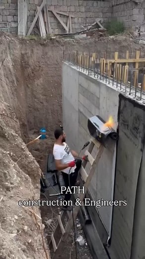 33K views · 7.1K reactions | Water proofing for Foundation/ retaining...