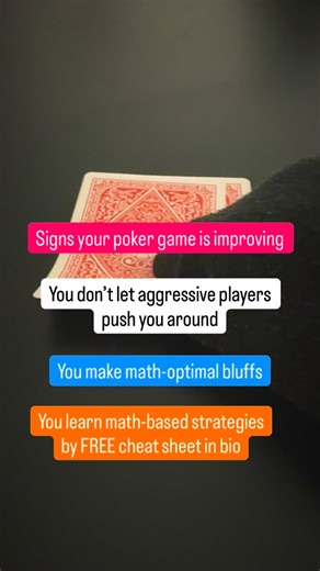 PokerTheory on Instagram: "Did you get the free cheat sheet? 🧠 #poker #pokerstrategy"