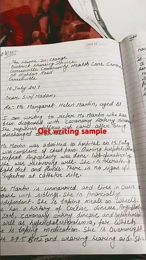 oet writing sample #tips#tricks#margete Henley martin#oet sub test.