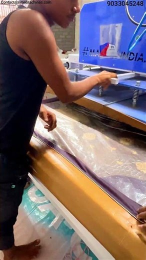 Brushing + Hotfix Machine Working Demo on Dress | Transforms Fabric into Stunning Design #machines