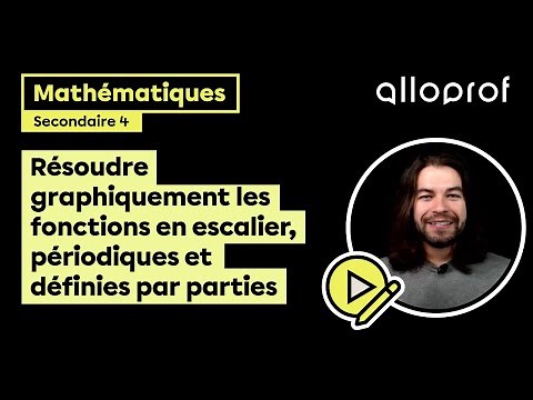Résoudre graphiquement les fonctions en escalier, périodiques et définies par parties | Alloprof