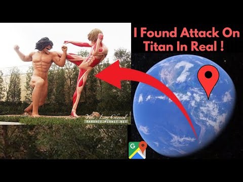 I Found Attack On Titan 😱 In Reel On Google Earth 4D Maps #googleearth #googlemaps #viralvideo