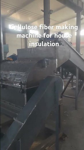 Cellulose fiber making machine for fireproof materials and sound insulation