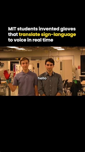 Entrepreneurship | Business | Motivation on Instagram: "University of Washington undergraduates Thomas Pryor and Navid Azodi developed SignAloud, a pair of sensor-equipped gloves that translate American Sign Language gestures into text or spoken words in real time, aiming to bridge communication between Deaf and hearing communities. Each glove contains flex sensors and motion-tracking components detecting finger bends and hand movements; those signals are relayed to a connected device which runs