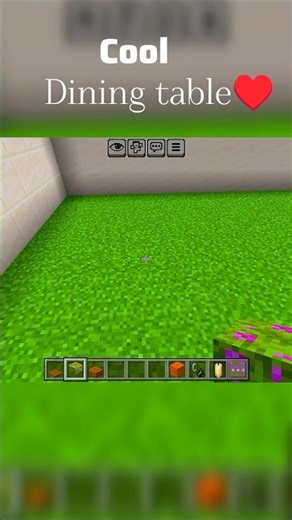 Minecraft: cool dining table/#minecraft