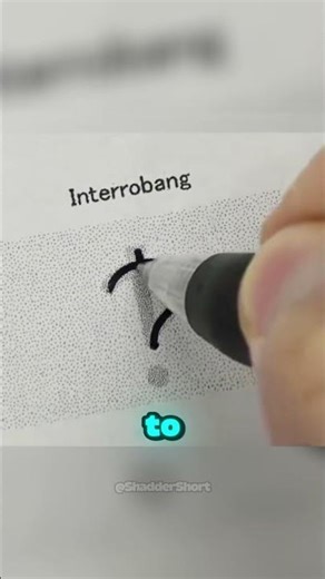 The rarest punctuation marks of all! ✏