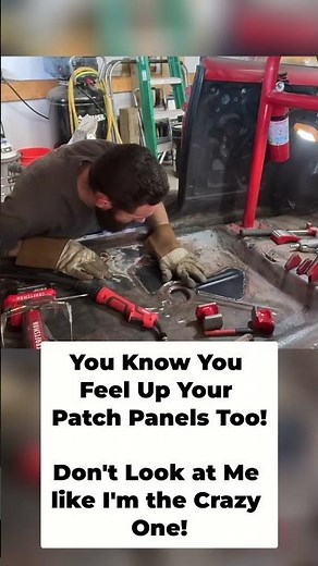 Welding a Car Panel See the Tacking and Inspection Process!