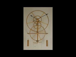 Flying Pendulum Skeleton Clock