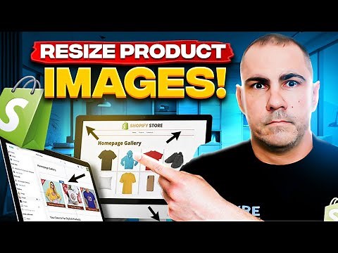 How To RESIZE Your PRODUCT IMAGES To The Same Size On SHOPIFY!
