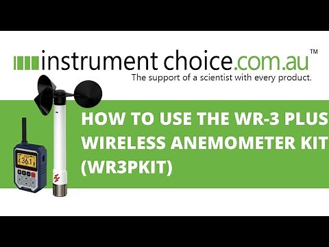 How To Use The WR-3 Plus Wireless Anemometer Kit (WR3PKit)