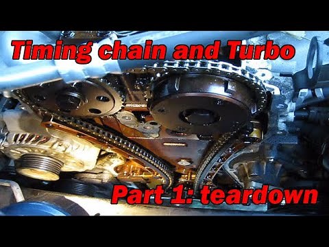 Mazda CX-7 Timing chain replacement and turbo rebuild part 1 - Teardown