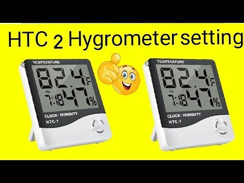 humidity and temperature meter setting // HTC 2