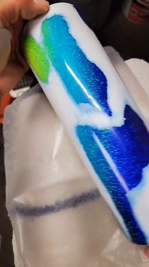 4.4K views · 70 reactions | Rainbow  in distress Distress with acetone, clean-up with 91%+ isopropyl alcohol #tumblergroove #Distressed #tumbler #cup #drinkware #glitter #custom #giftideas #giftshop #rainbow #epoxy | Tumbler Groove | Facebook