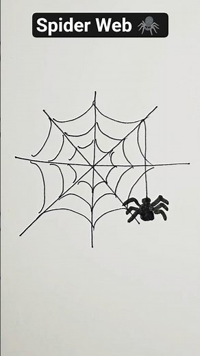 How to draw a spider 🕷? Halloween drawing tutorials idea